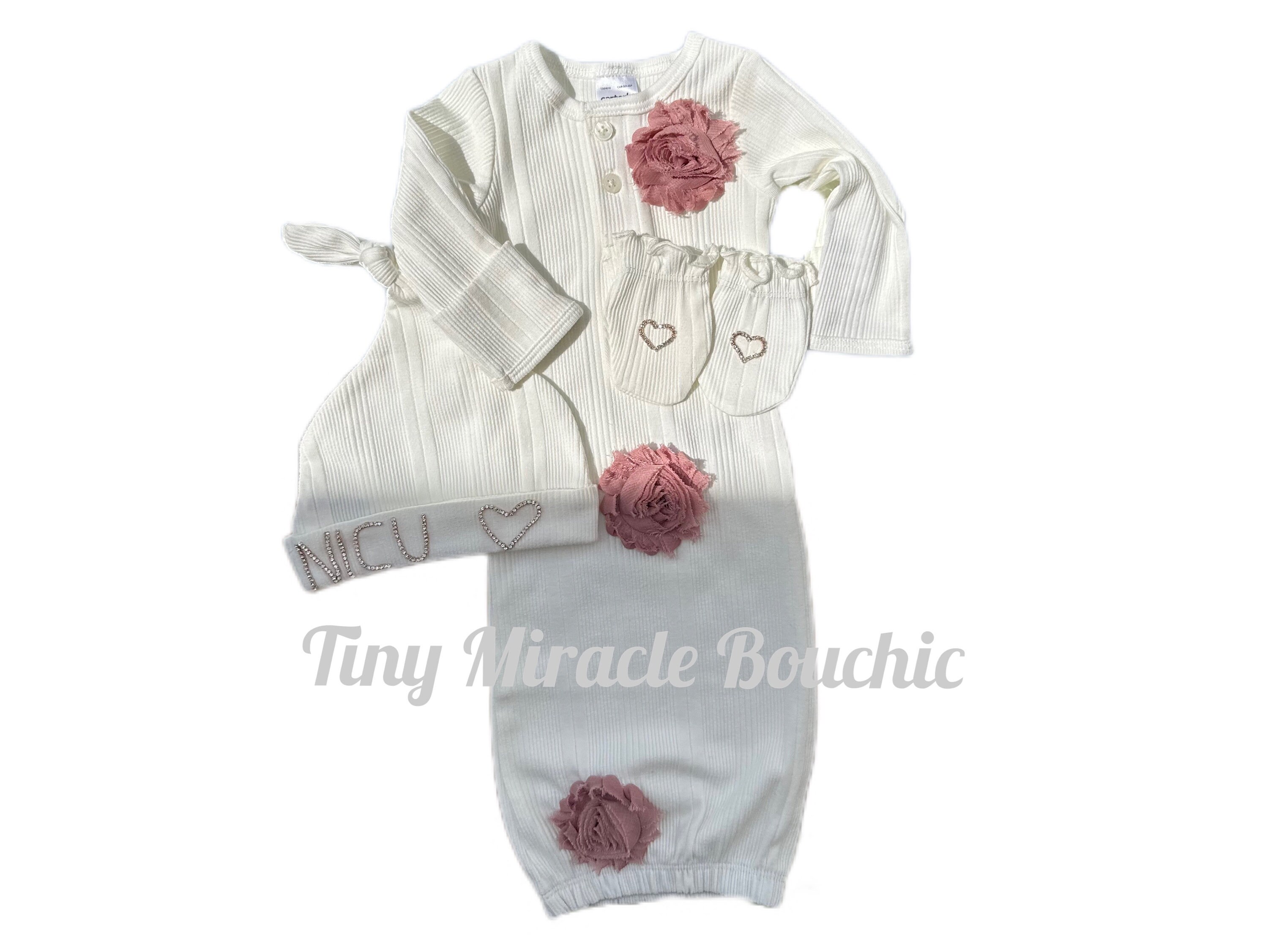 Preemie Coming Home Outfit, NICU Graduate, Preemie Gown, Preemie Girl ...