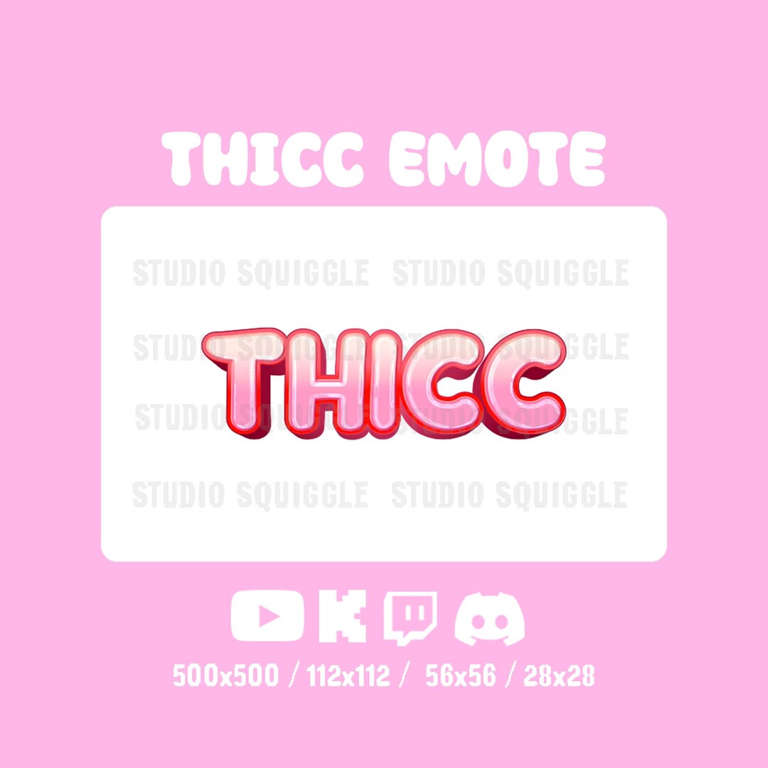 Cute Pink Thicc Emote, Animated Emotes Twitch Kick Discord Youtube Pink ...