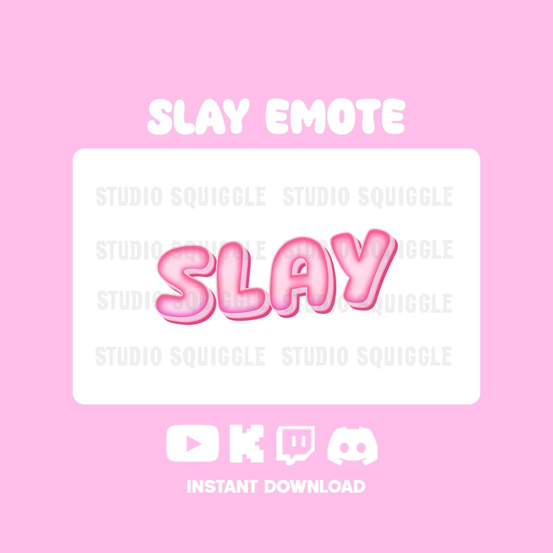 Cute Pink Slay Emote Animated Emotes Twitch Kick Discord Youtube Pink ...
