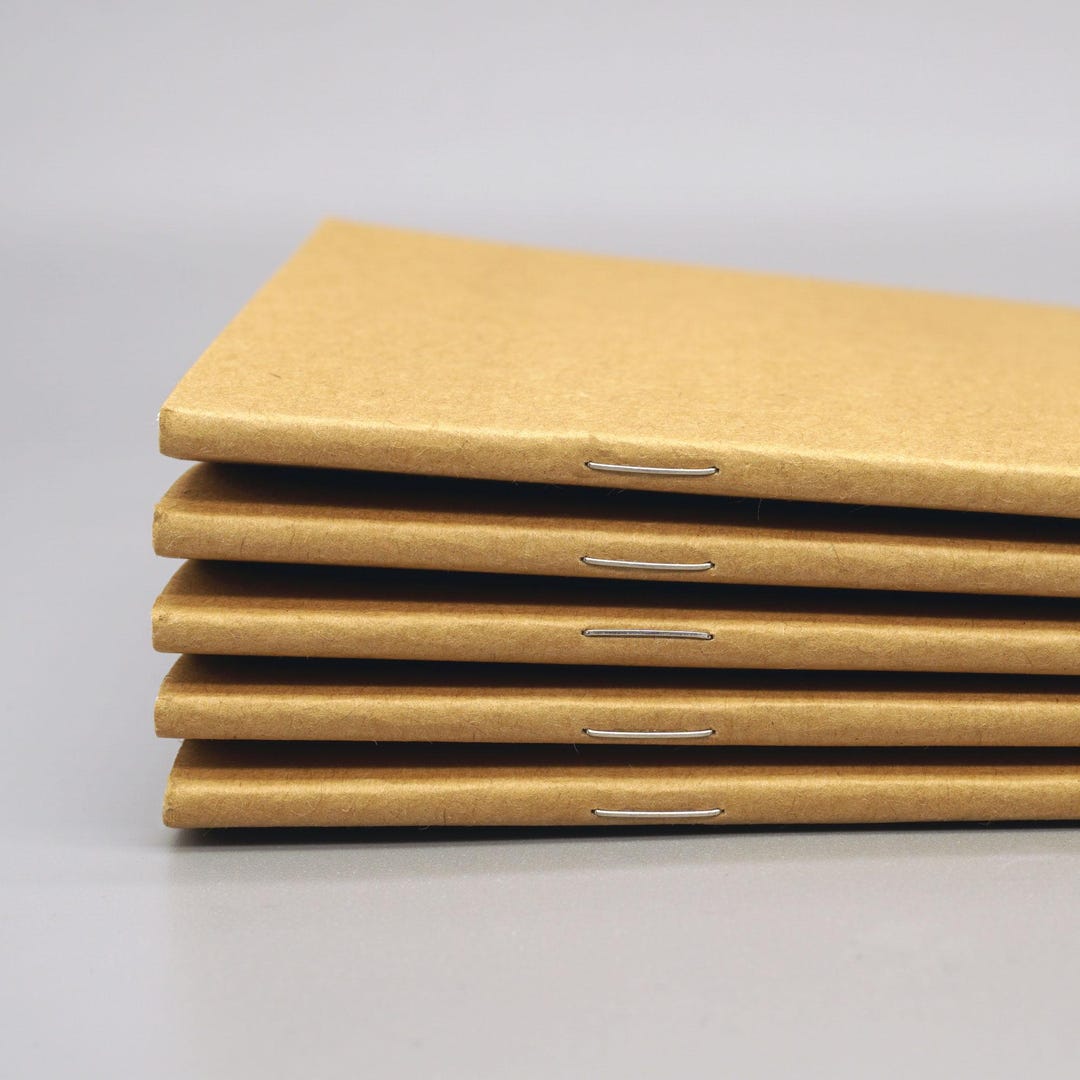 Kraft Brown Notebooks, Squared-stapled Spine, 60 Pages, Choose From ...