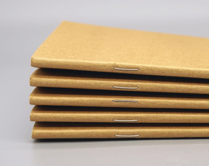 Kraft Brown Notebooks, Squared-stapled Spine, 60 Pages, Choose From ...