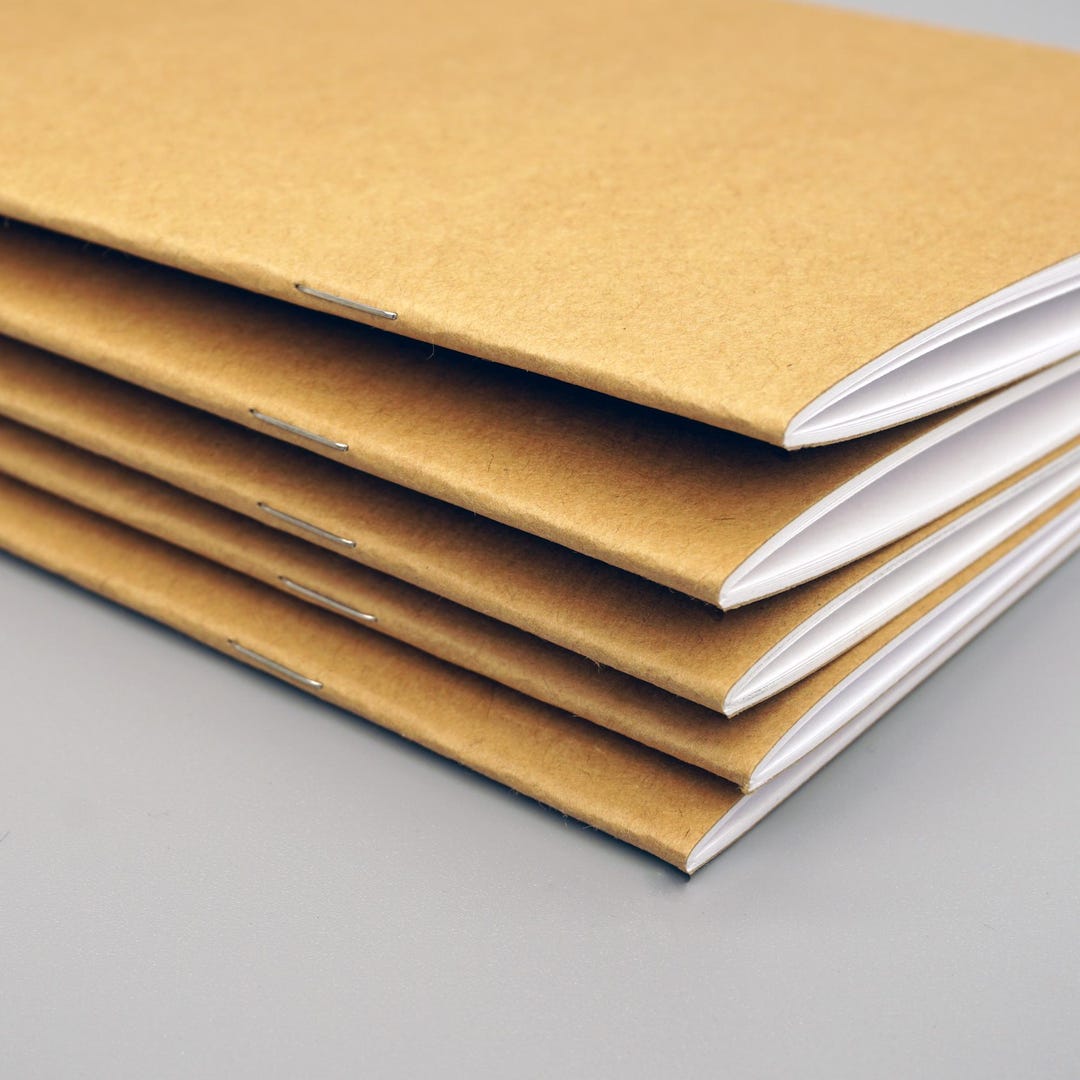 Kraft Brown Notebooks, Standard Spine, 36 Pages, Choose From Lined, Dot ...