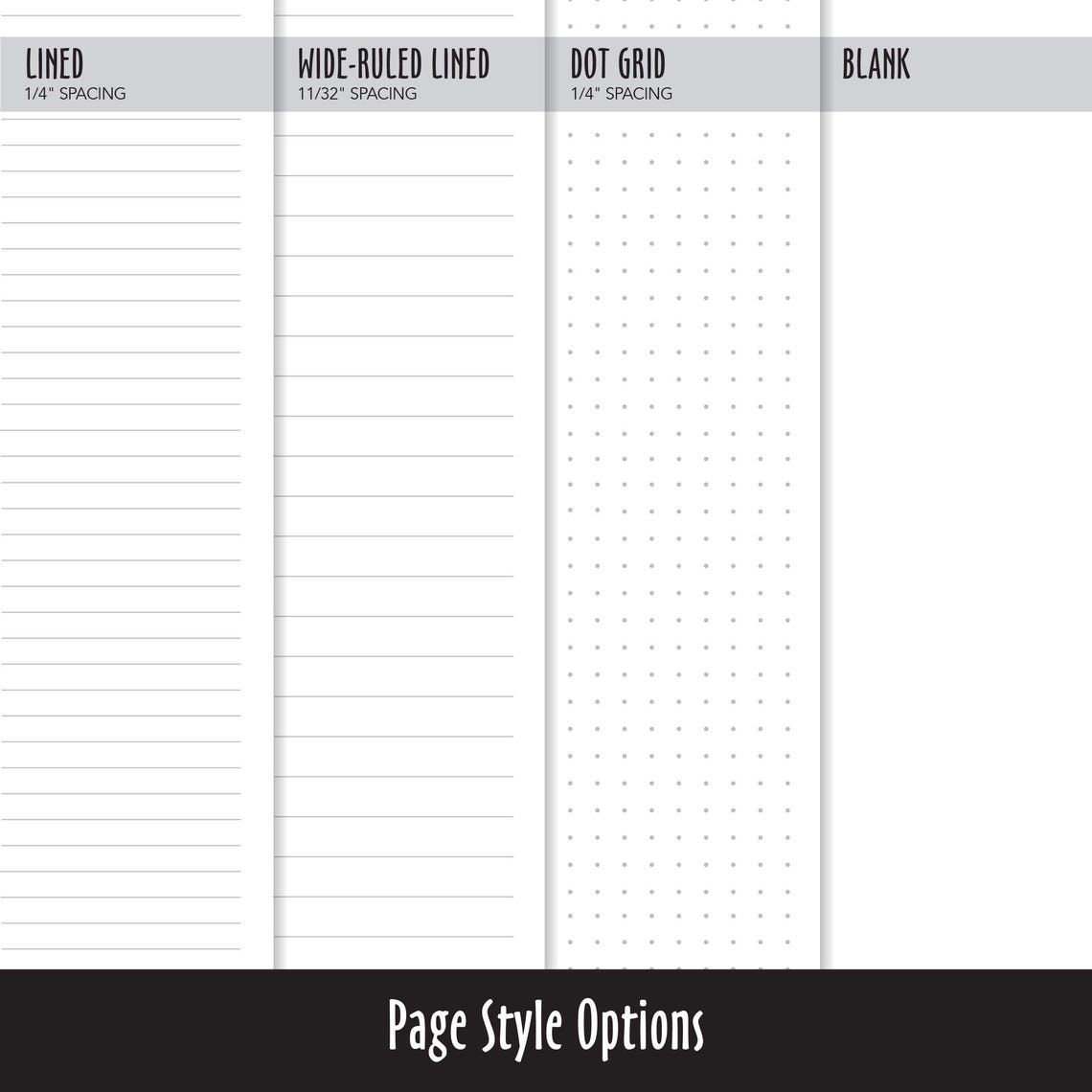 Kraft Brown Notebooks, Standard Spine, 36 Pages, Choose From Lined, Dot ...