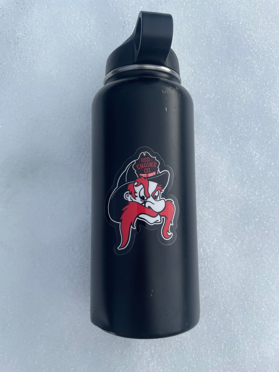 Red Engine Co. Firefighter Moustache Sticker - Etsy