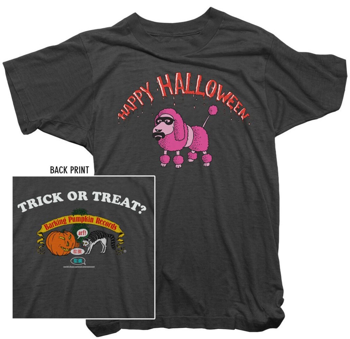 Frank Zappa Mens T-shirt - Halloween Poodle Tee - Officially Licensed ...