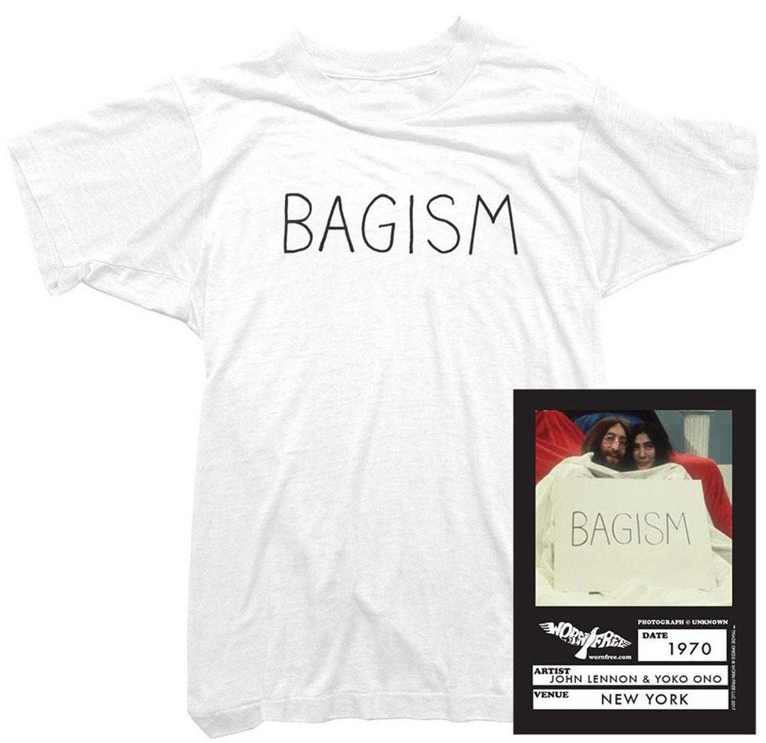 John Lennon T-shirt - John and Yoko Bagism Tee - Officially Licensed - Etsy