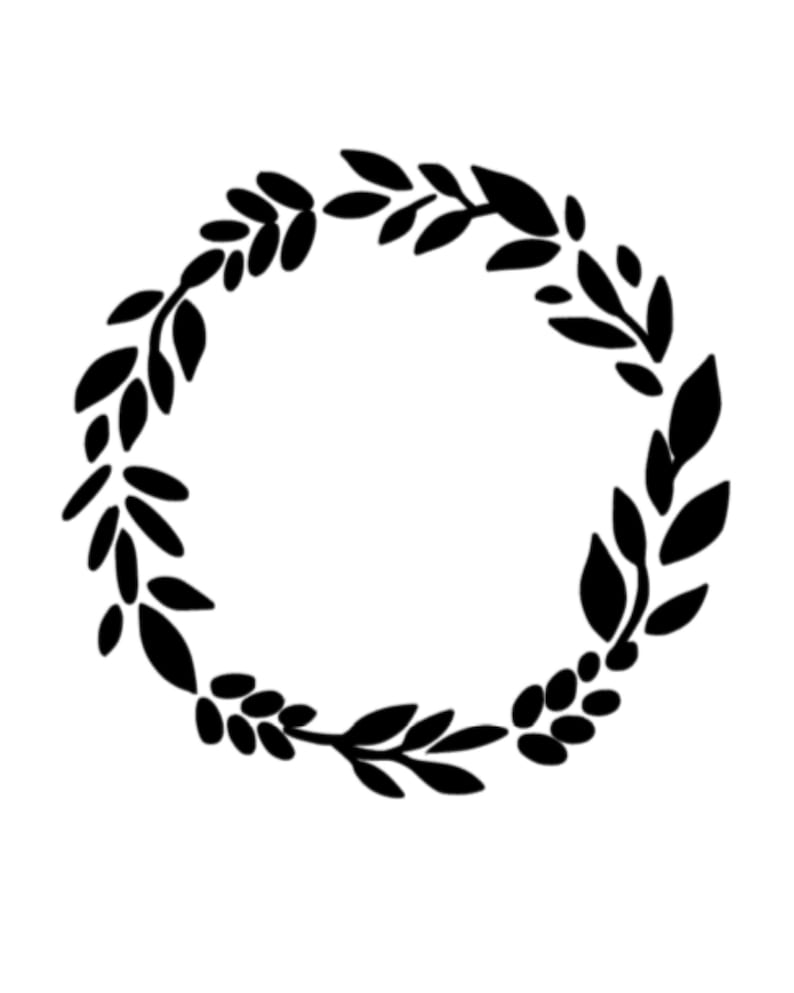 Sourdough Bread Stencil Wreath Stencil Baking Decoration. | Etsy