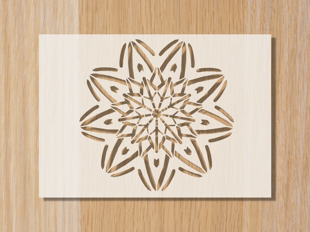 Flower Mandala Sourdough Bread Stencil: Reusable Baking Decoration - Etsy