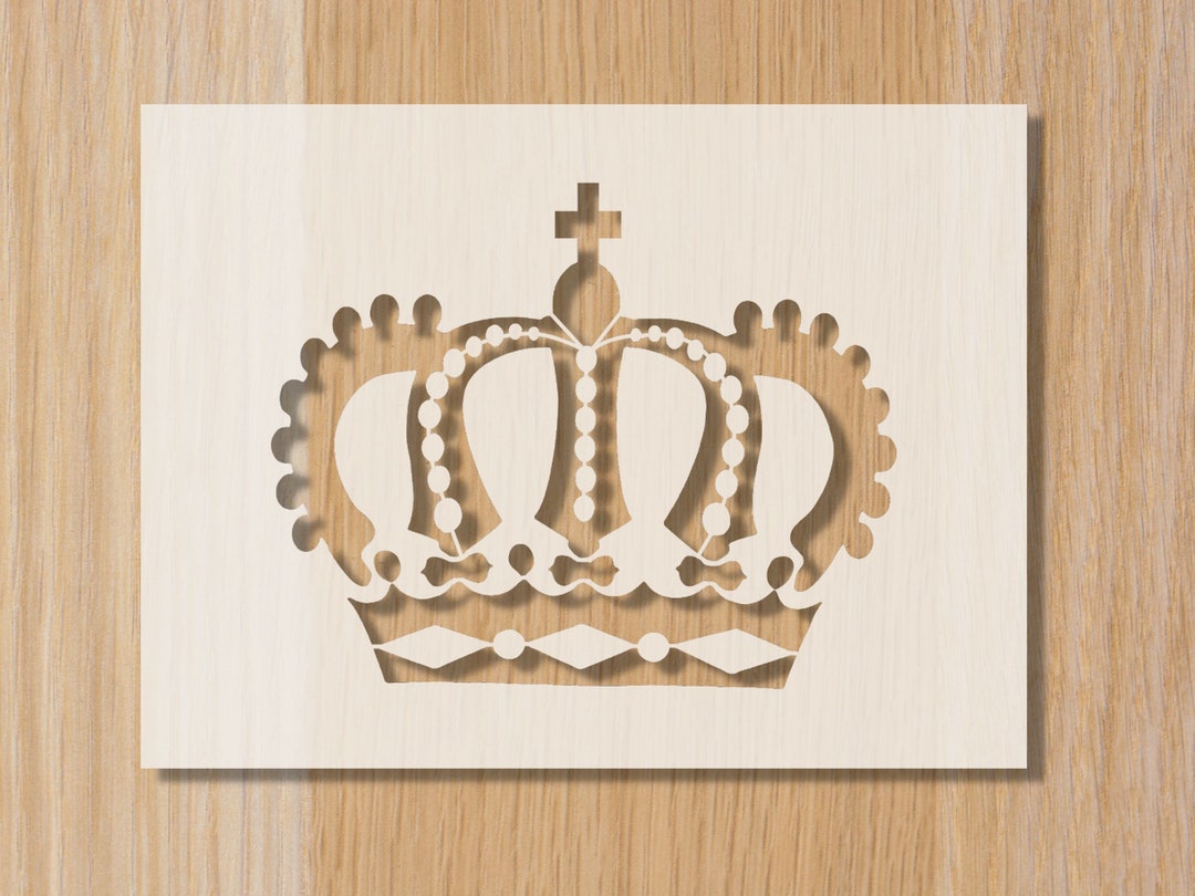 Crown Stencil: Jubilee, Coronation, Baking & Craft Stencil (A5) - Etsy