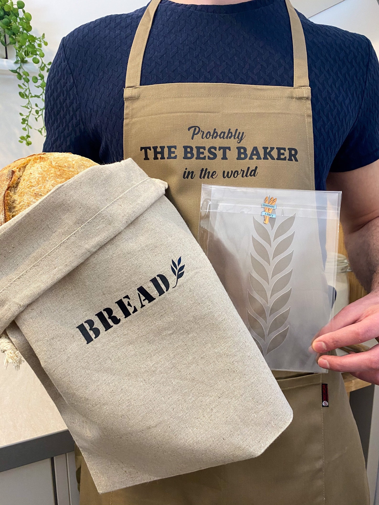 Bread Baker Bundle Sourdough Bread Bag Apron and Bread - Etsy