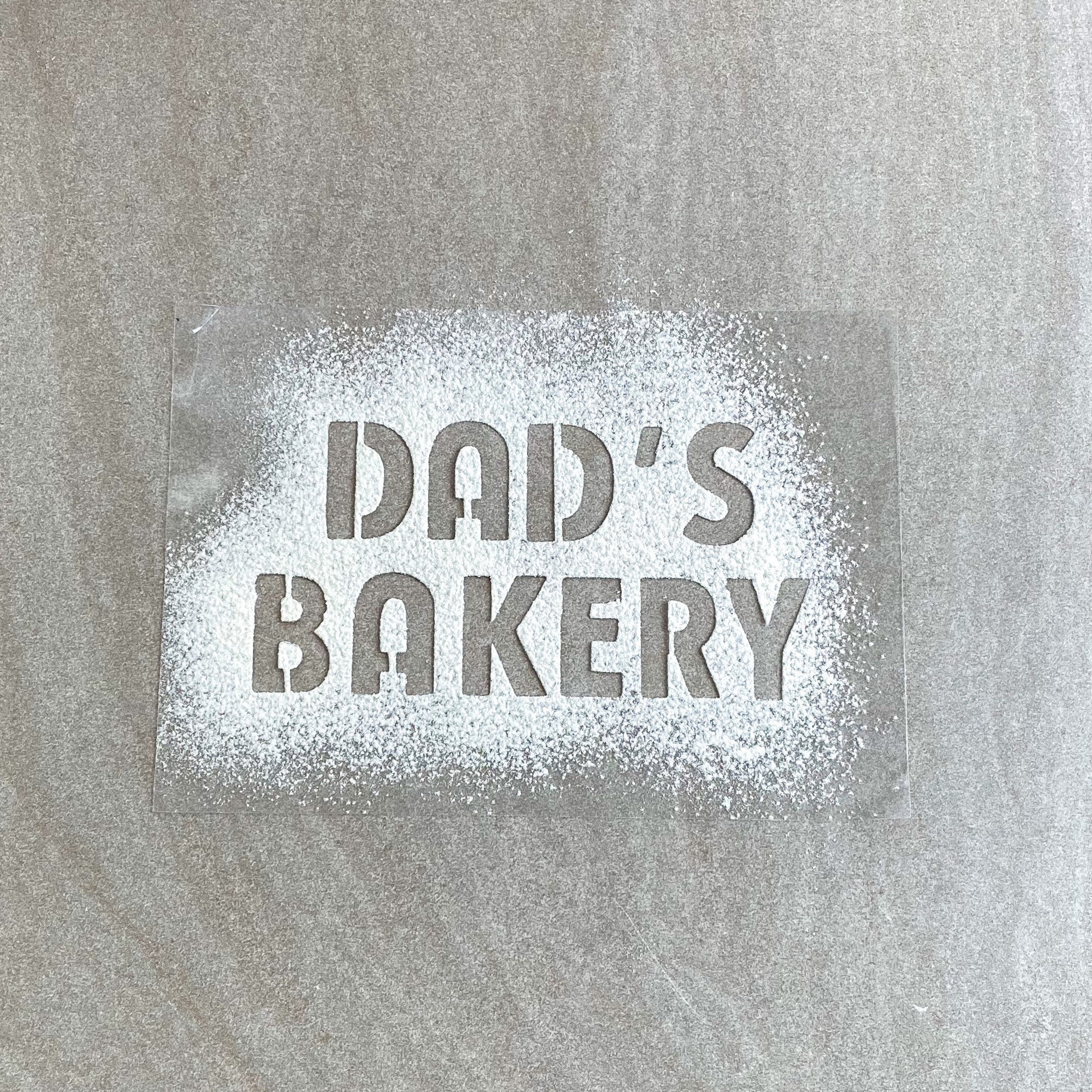 Dad's Bakery Stencil Father's Day Reusable Stencil - Etsy UK