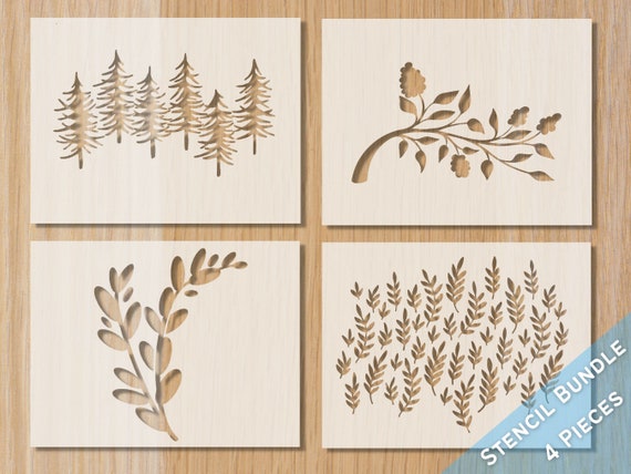 Boomtak Muur Sjablonen Zwarte Stencil Geschilderde Vogels Straatkunst