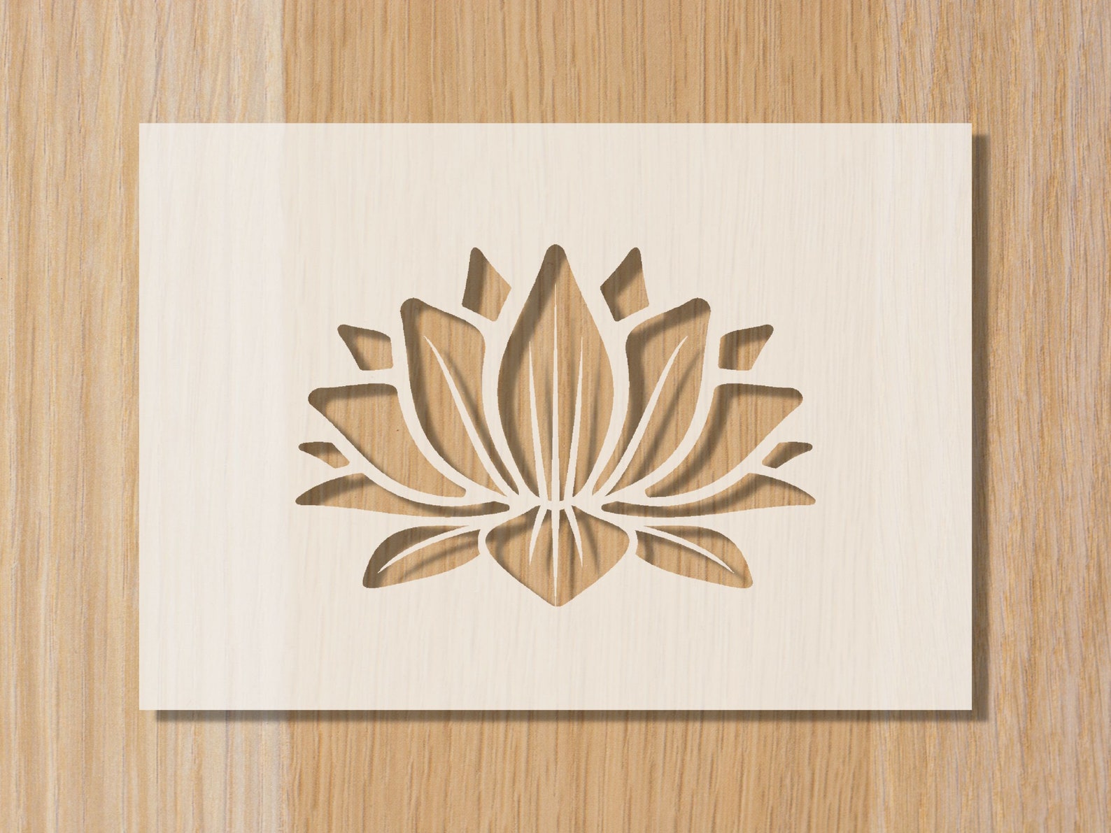 Lotus Stencil: Botanical Bread, Cake & Craft Decor (A5) - Etsy