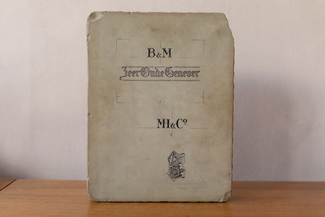 Antique Litho Stone, Dutch Jenever Printing Stone, Decorative Home ...