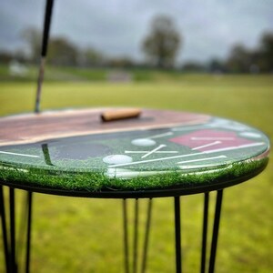 Custom Golf Inspired End Table ~ Side Table ~ Night Stand ~ Bar Table ...