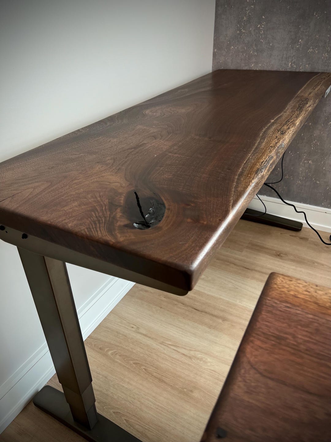 Live Edge Desk ~ Rustic Desk ~ Farmhouse Desk - Etsy