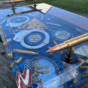 Handmade Police Officer Epoxy Resin Serving Tray: Law Enforcement Gift ...