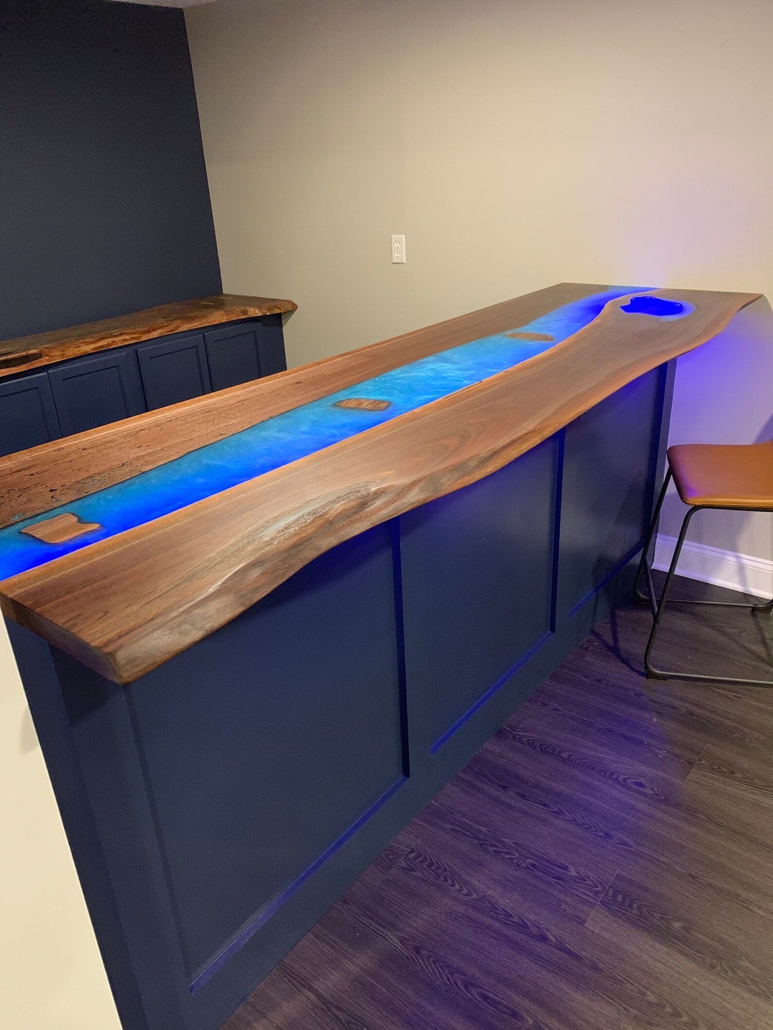 River Table Bar Top Bar Custom Bar Top Wood Bar Top - Etsy Canada