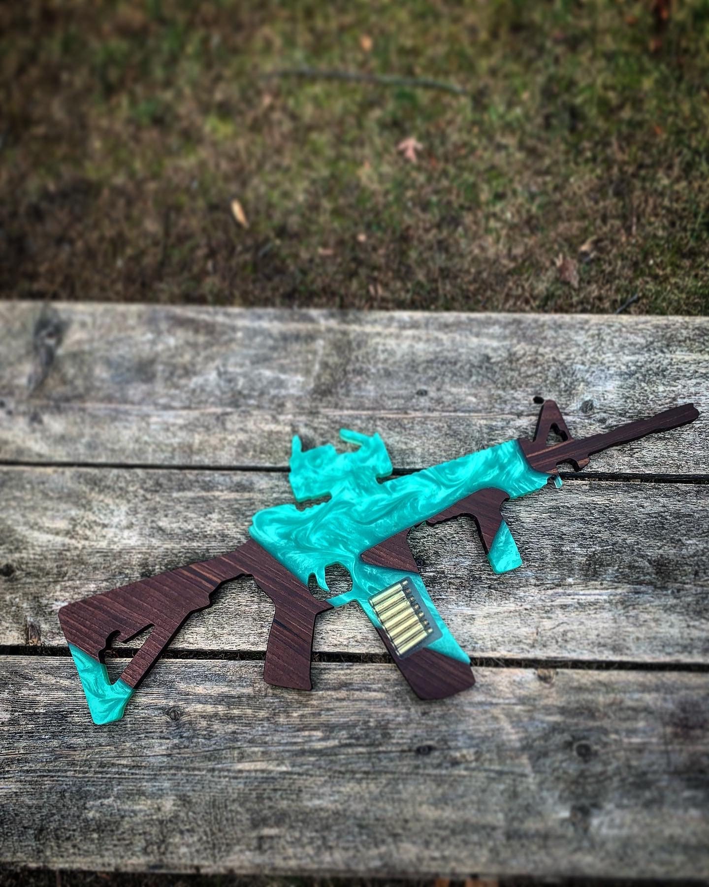 Epoxy Rifle Charcuterie Board Serving Board Alcohol - Etsy