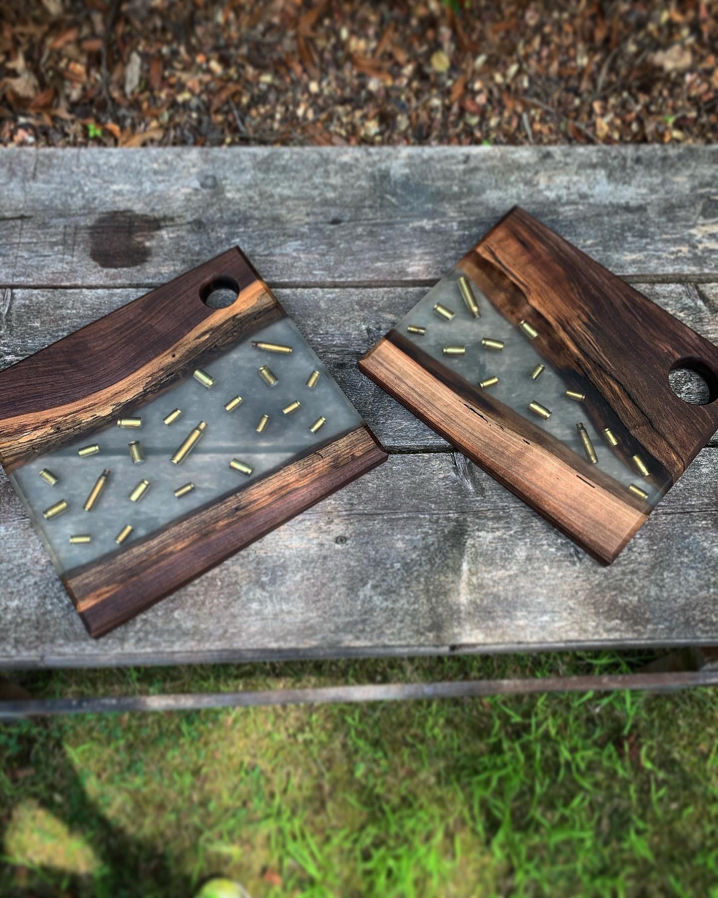 Kitchen & Dining Home & Living charcuterie board Bullet casing epoxy ...