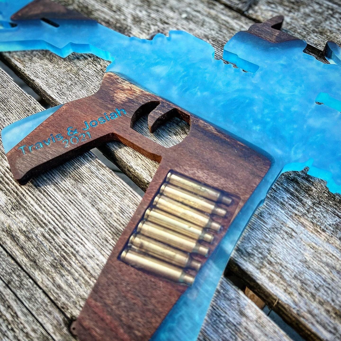 Epoxy Rifle Charcuterie Board Serving Board Alcohol | Etsy