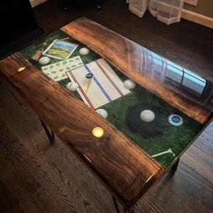 Custom Golf Inspired End Table ~ Side Table ~ Night Stand ~ Bar Table ...