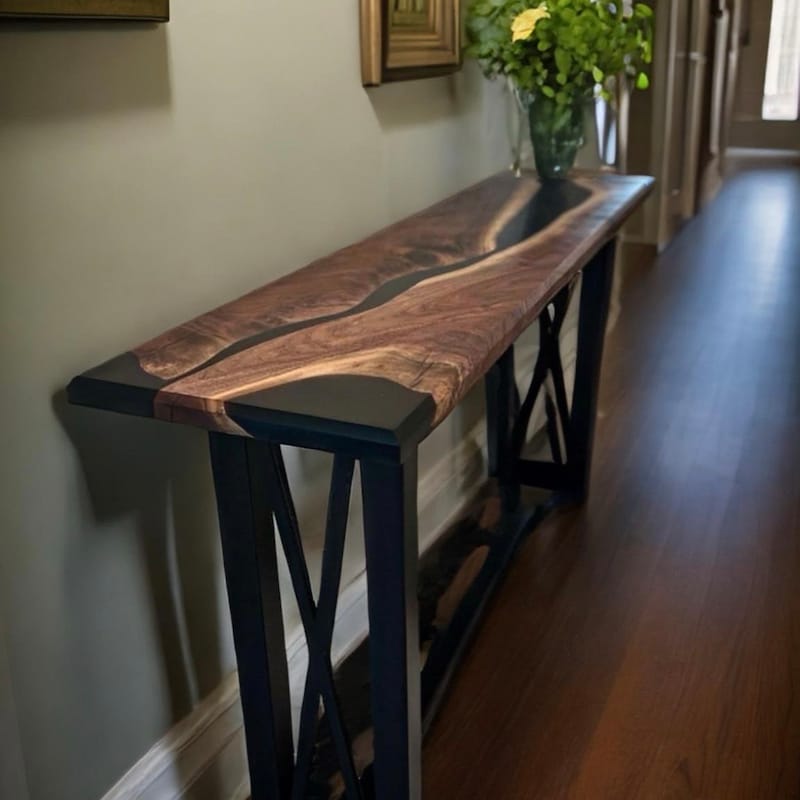 Live Edge Sofa Table - Etsy