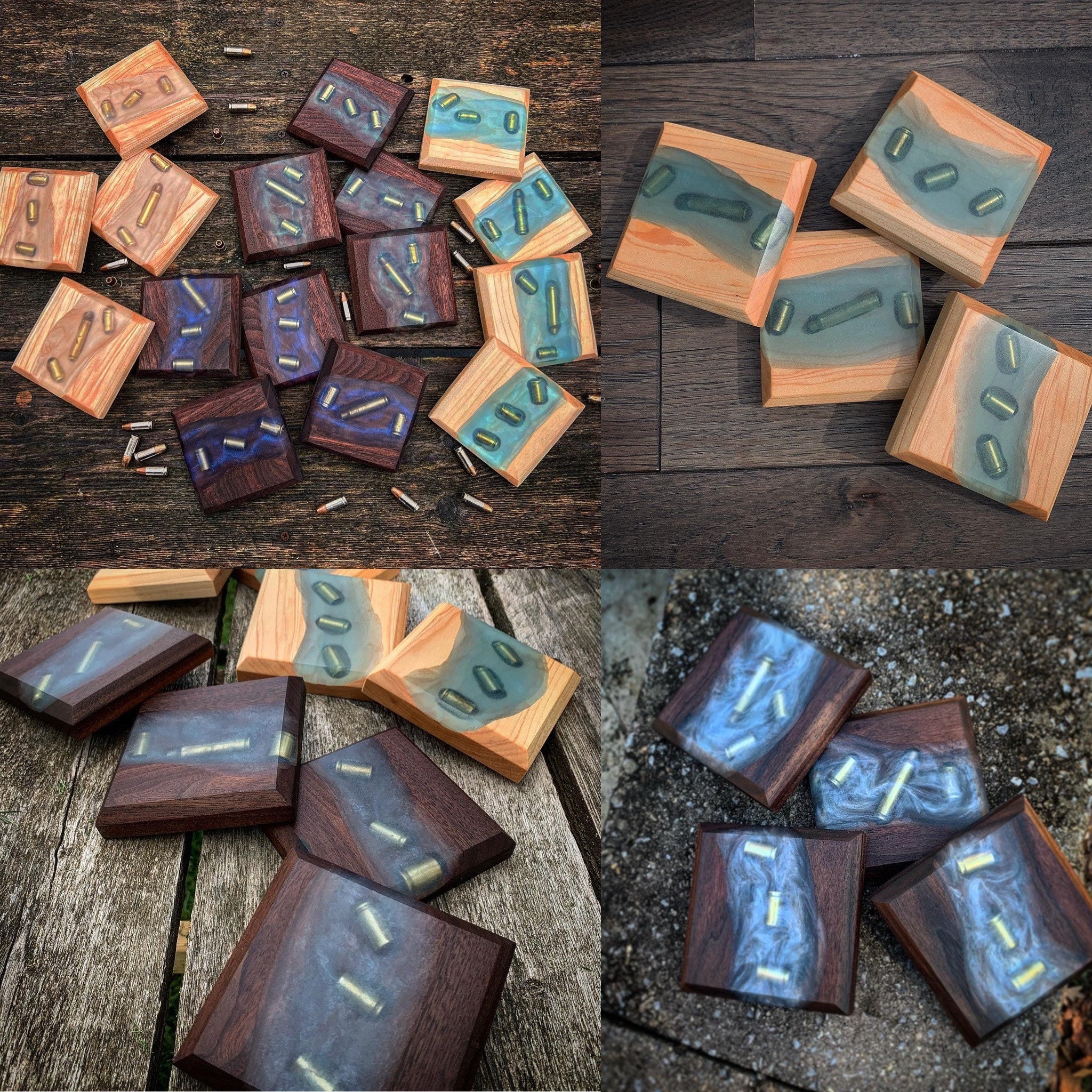 Bullet Casing Poker Chip River Coasters Shell Casing - Etsy