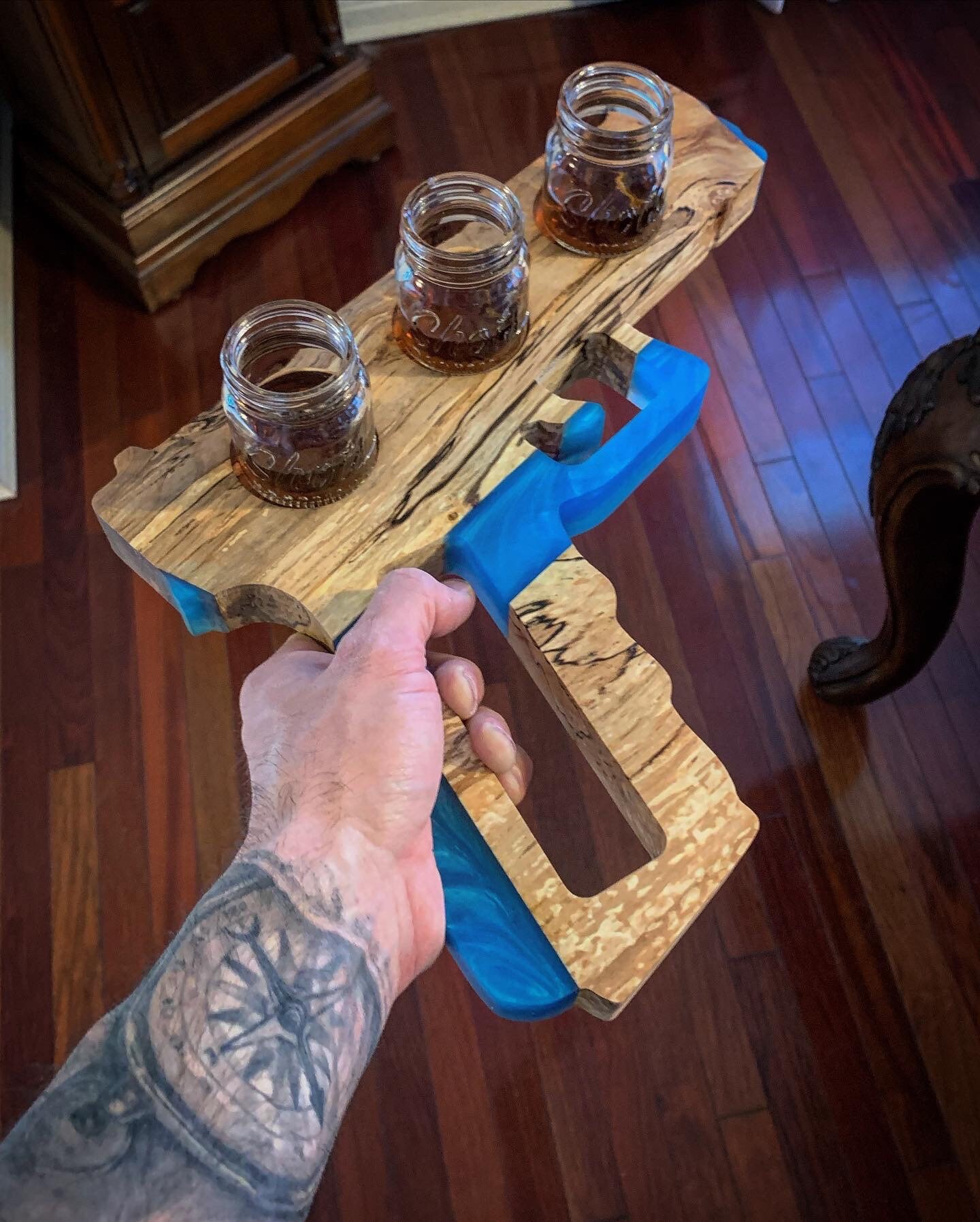 Epoxy Shot Glass Bar Flight Serving Board Glock Pistol - Etsy.de