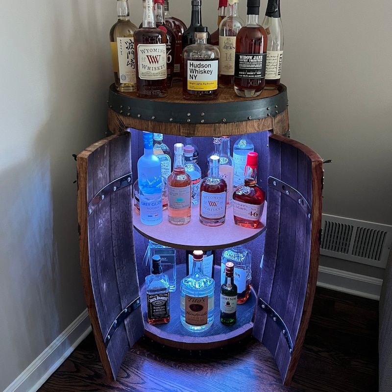 Whiskey Barrel Cabinet - Etsy