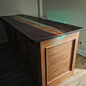 River Table Bar Top Bar Custom Bar Top Wood Bar Top - Etsy Canada