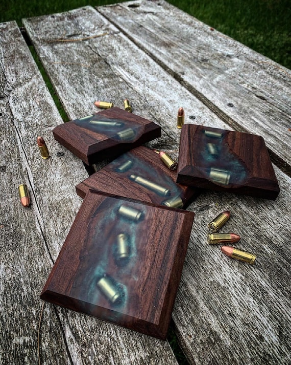 Bullet Casing Poker Chip River Coasters Shell Casing - Etsy
