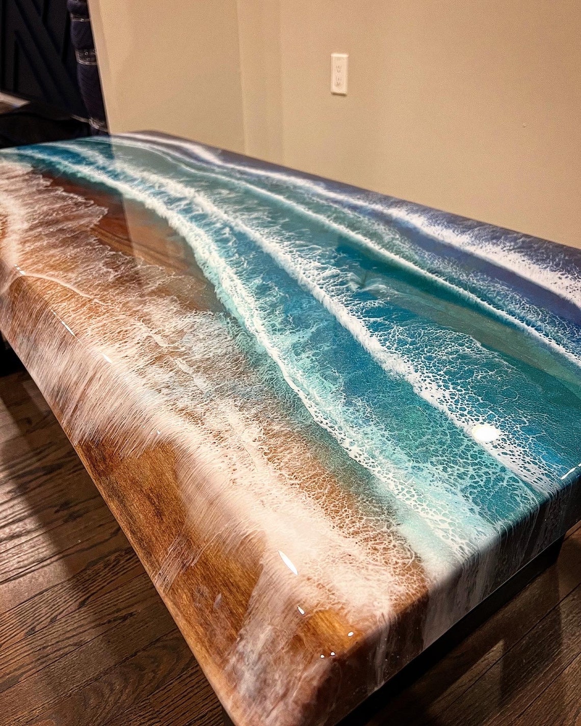 Resin Art Ocean Table Beach Theme Table Coffee Table - Etsy