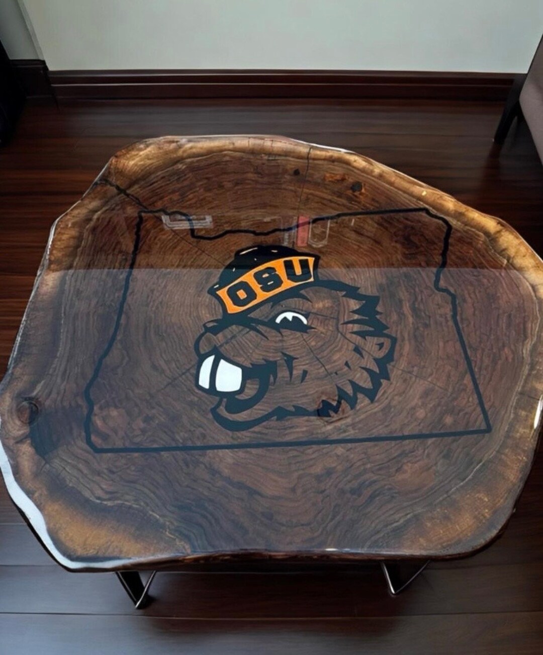Epoxy Live Edge Coffee Table ~ Cookie Slab Table ~ Live Edge Table ...