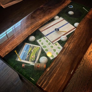Custom Golf Inspired End Table ~ Side Table ~ Night Stand ~ Bar Table ...
