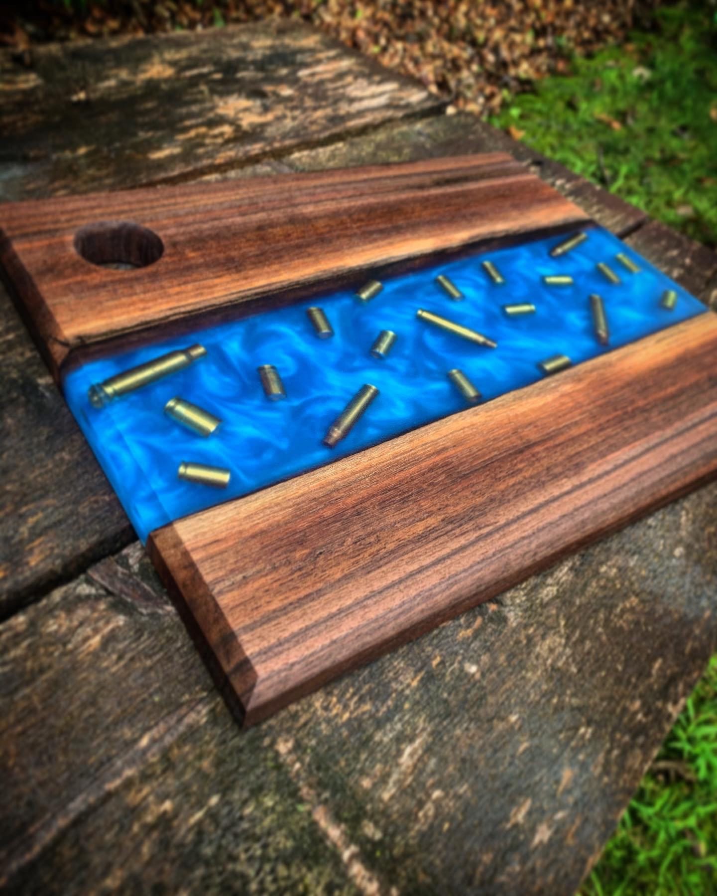 Kitchen & Dining Home & Living charcuterie board Bullet casing epoxy ...