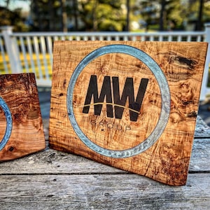 Live Edge Epoxy Resin River Table Wall Art ~ Name Art ~ Name Decor ...