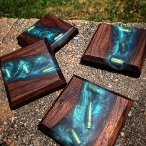 Bullet Casing ~ Poker Chip River Coasters ~ Shell Casing~ Drink Ware - Etsy