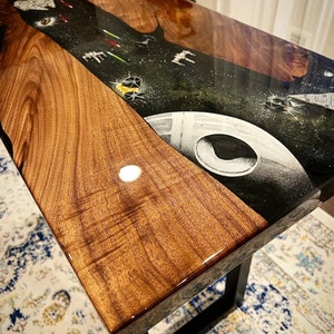 Star Wars Inspired Epoxy River Table ~ Star Wars Table ~ Hand Painted ...