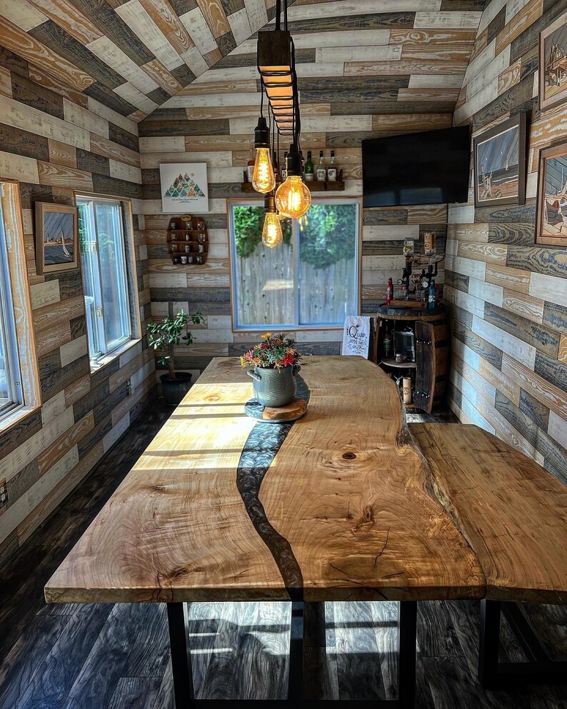 River Dining Table River Table Ocean Table Live Edge - Etsy