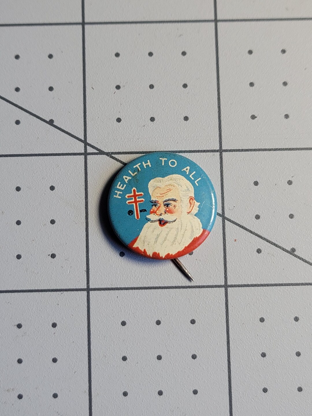 VTG National Tuberculosis Association Health to All Santa Claus Pin ...