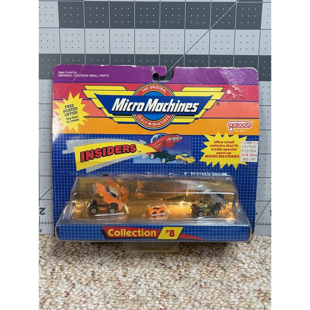 Vintage 1989 Galoob Micro Machines Insiders Collection #8 New in ...