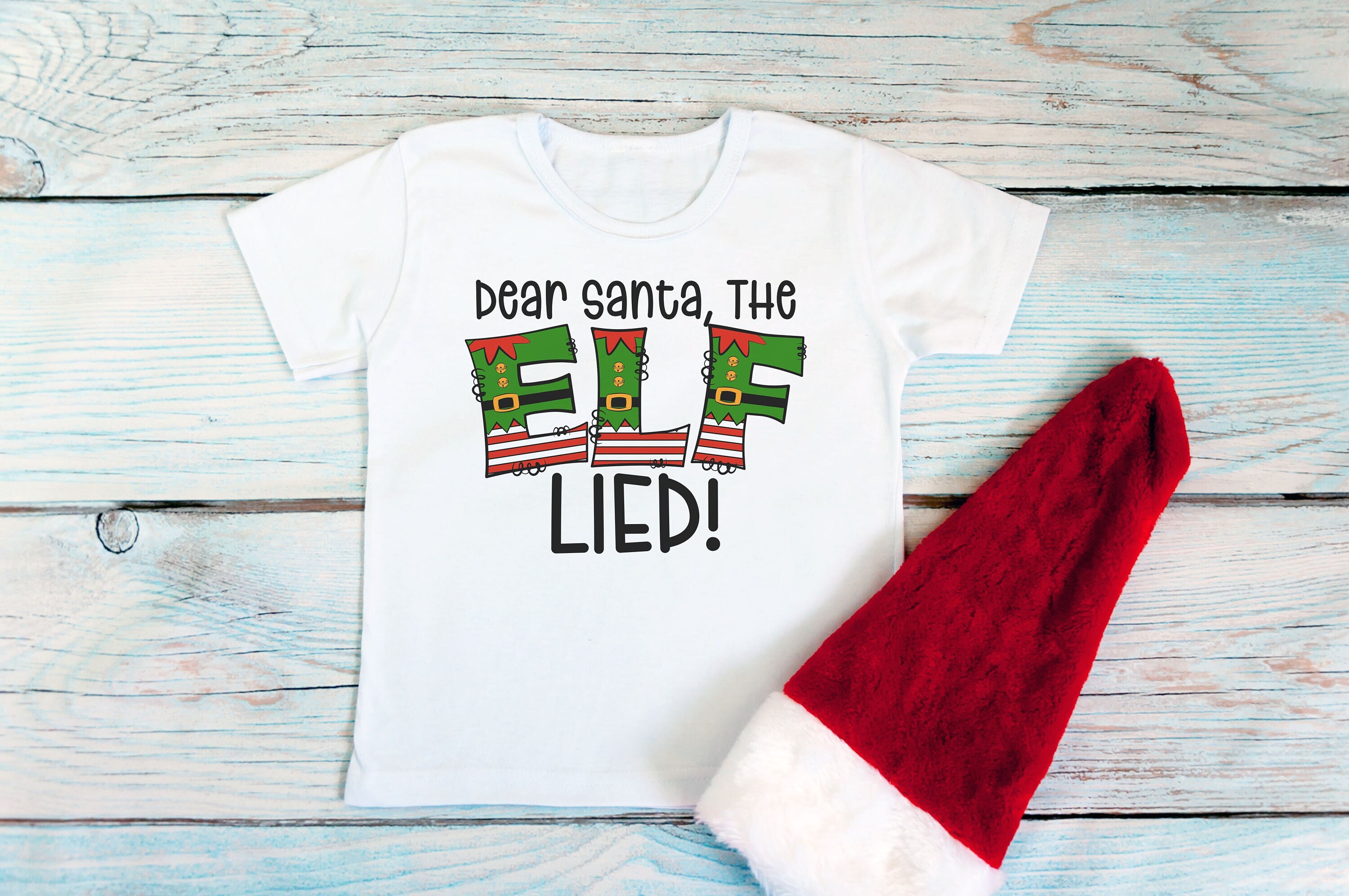 Dear Santa the Elf Lied PNG Printable Sublimation DTG Funny - Etsy