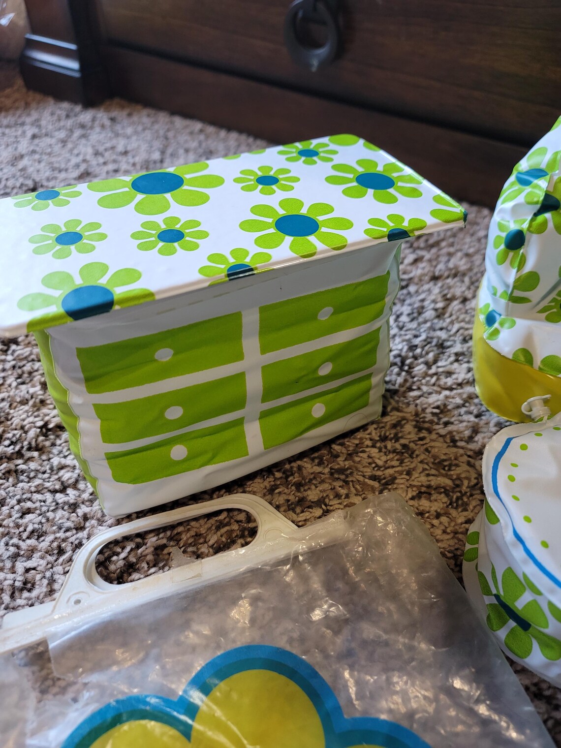 Vintage 1970's Zee Toys Barbie Puff N Play Bedroom Furniture 4 Pieces ...