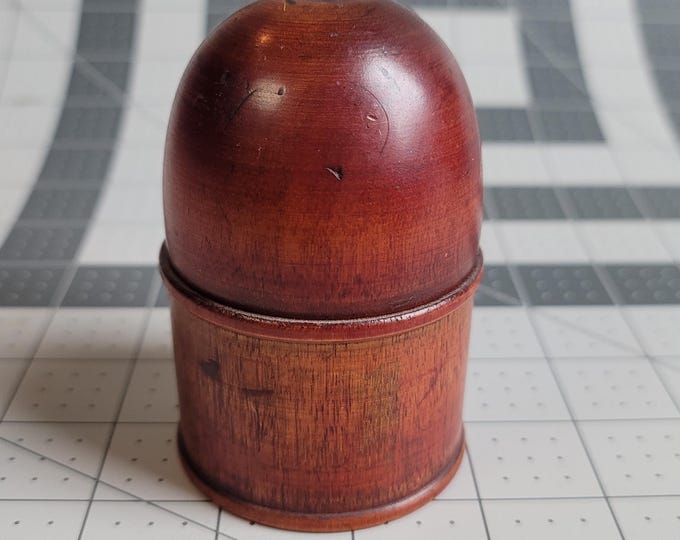 Antique Treenware Turned Wood Bottle Box Apothecary Country Wood 19th ...