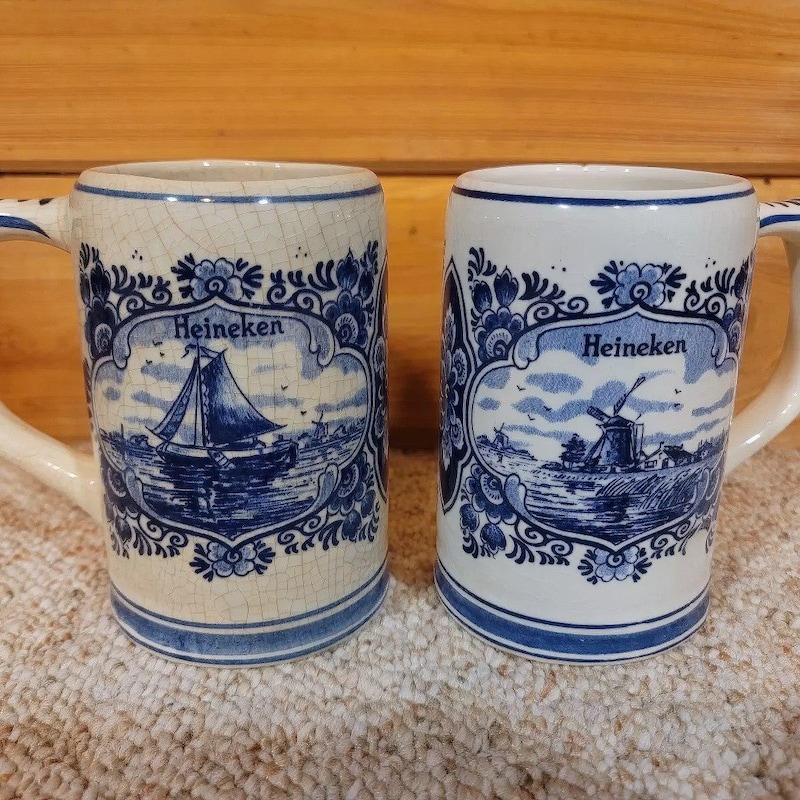Delft Heineken Mugs - Etsy