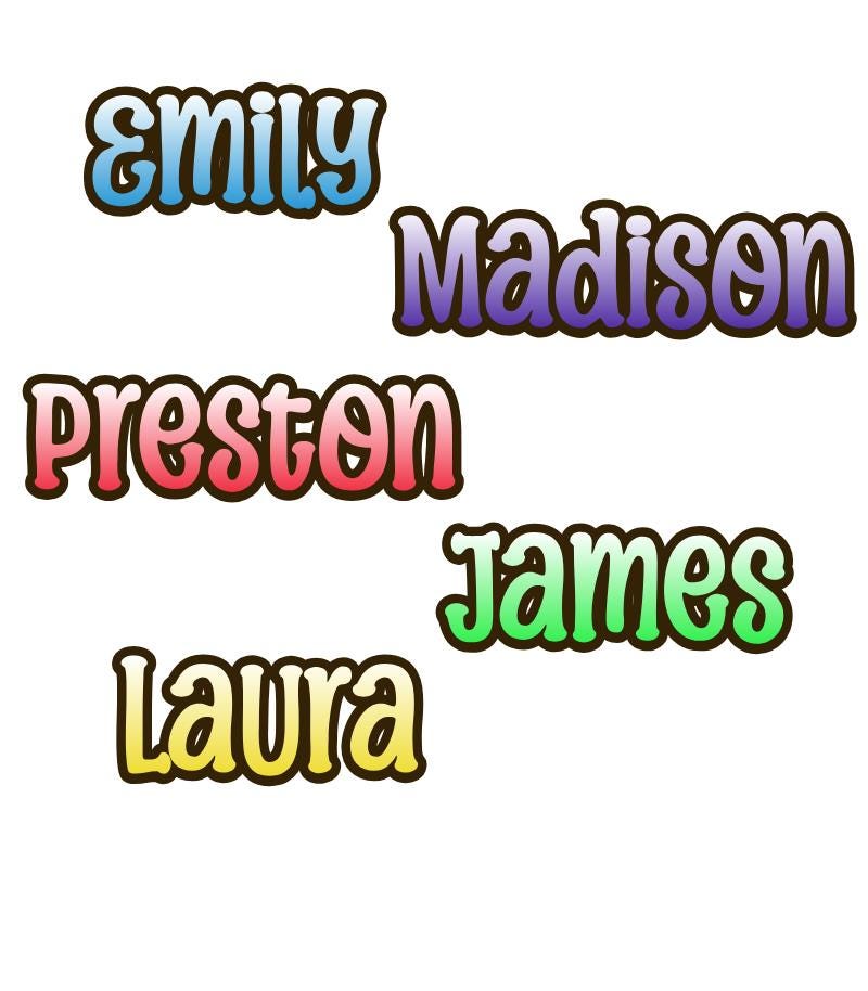 Custom Name PNG Print Ready File Digital Download - Etsy