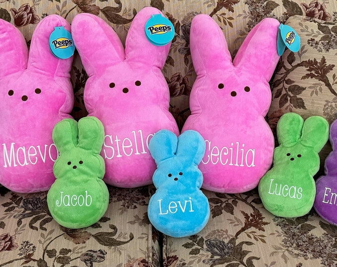 Crochet Peep Bunny Marshmallow Bunny Handmade Peep Easter Decor ...
