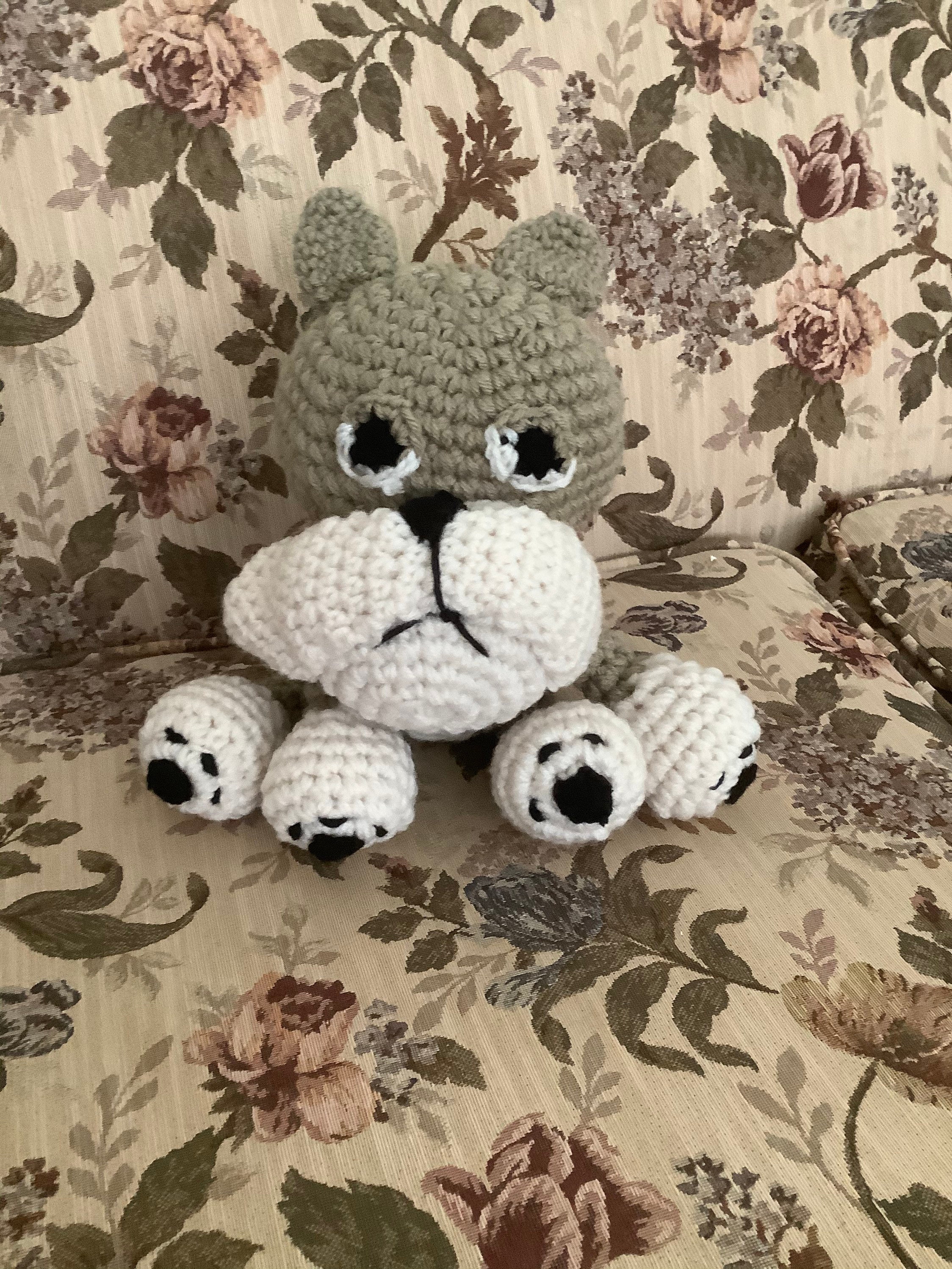 Crochet Bulldog Amigurumi Stuffed Animal - Etsy