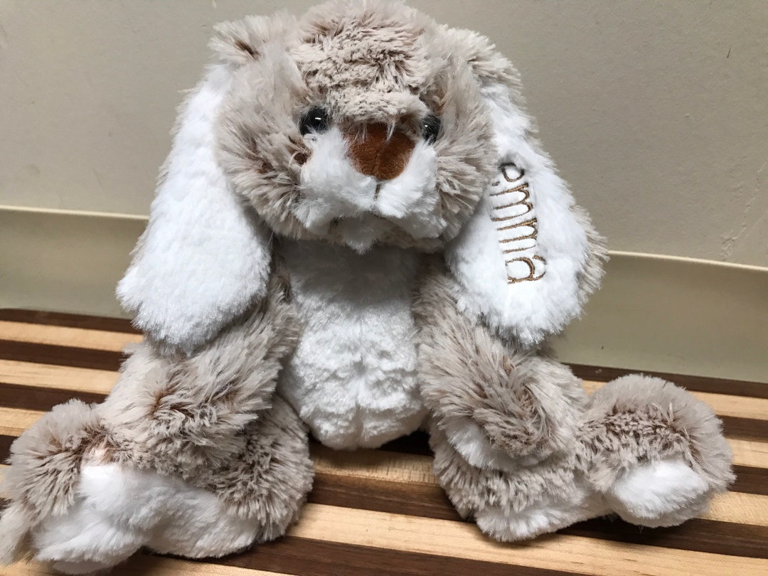 Personalized Bunny Rabbit, Custom Plushie, Embroidered Baby Shower Gift ...